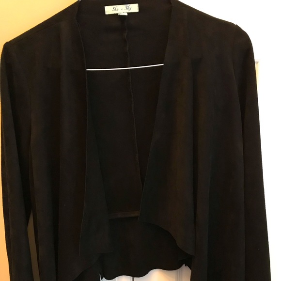 She + Sky | Jackets & Coats | She Sky Faux Suede Jacket | Poshmark